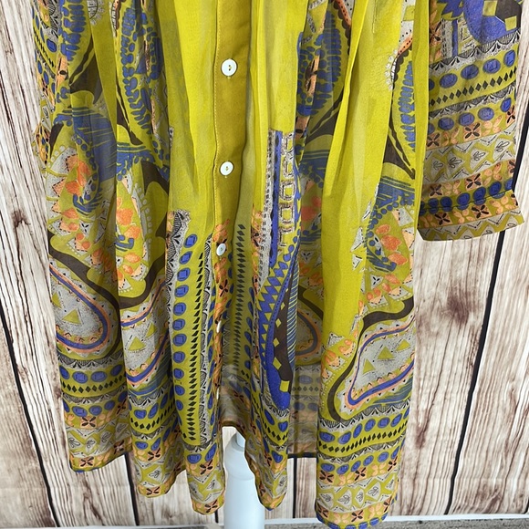 Anama | Tops | Anama Bright Olive Green Button Down Tunic Wcami ...